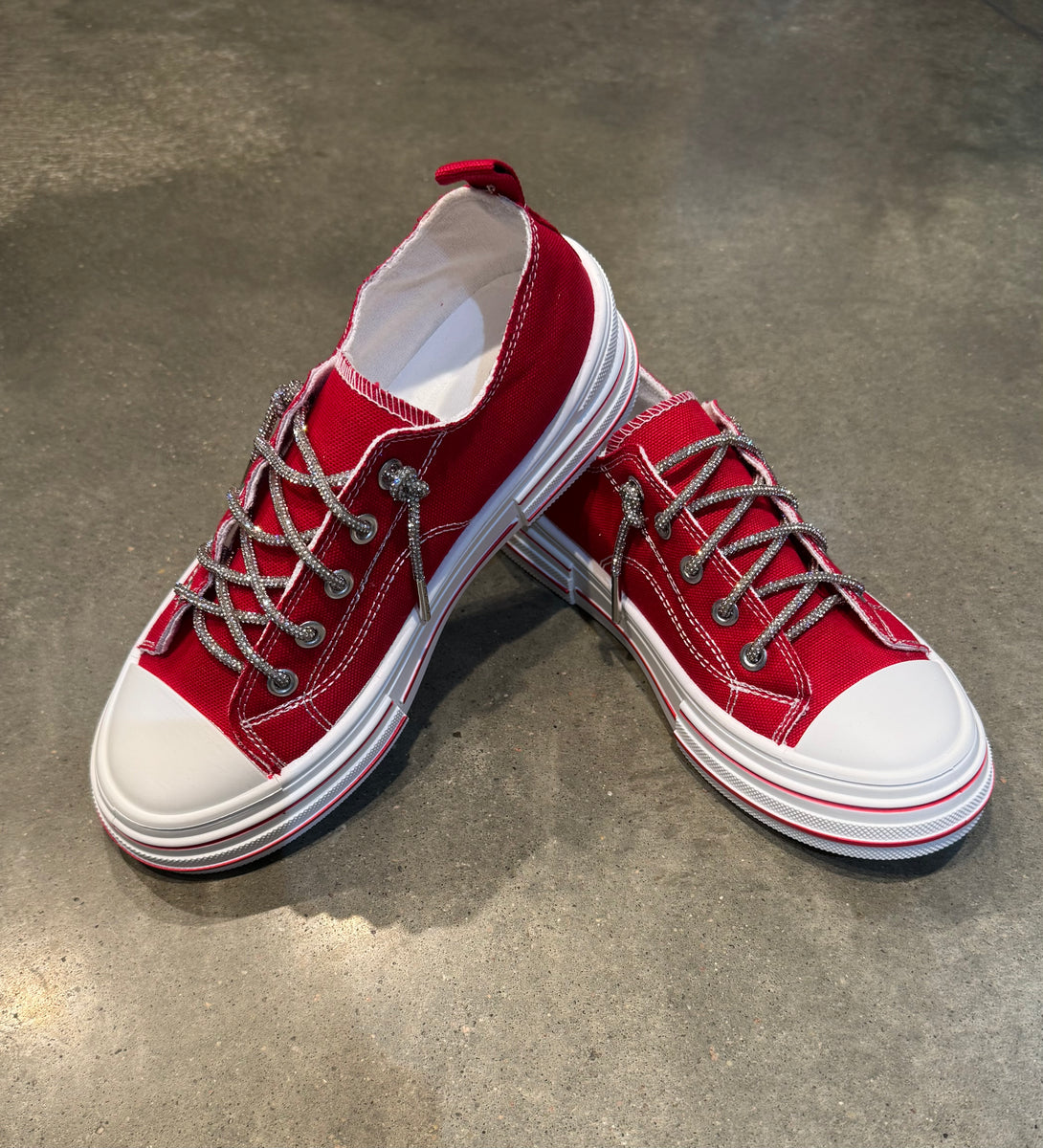 Bling Shoe String Tennis – Edge Women's and Men's Apparel